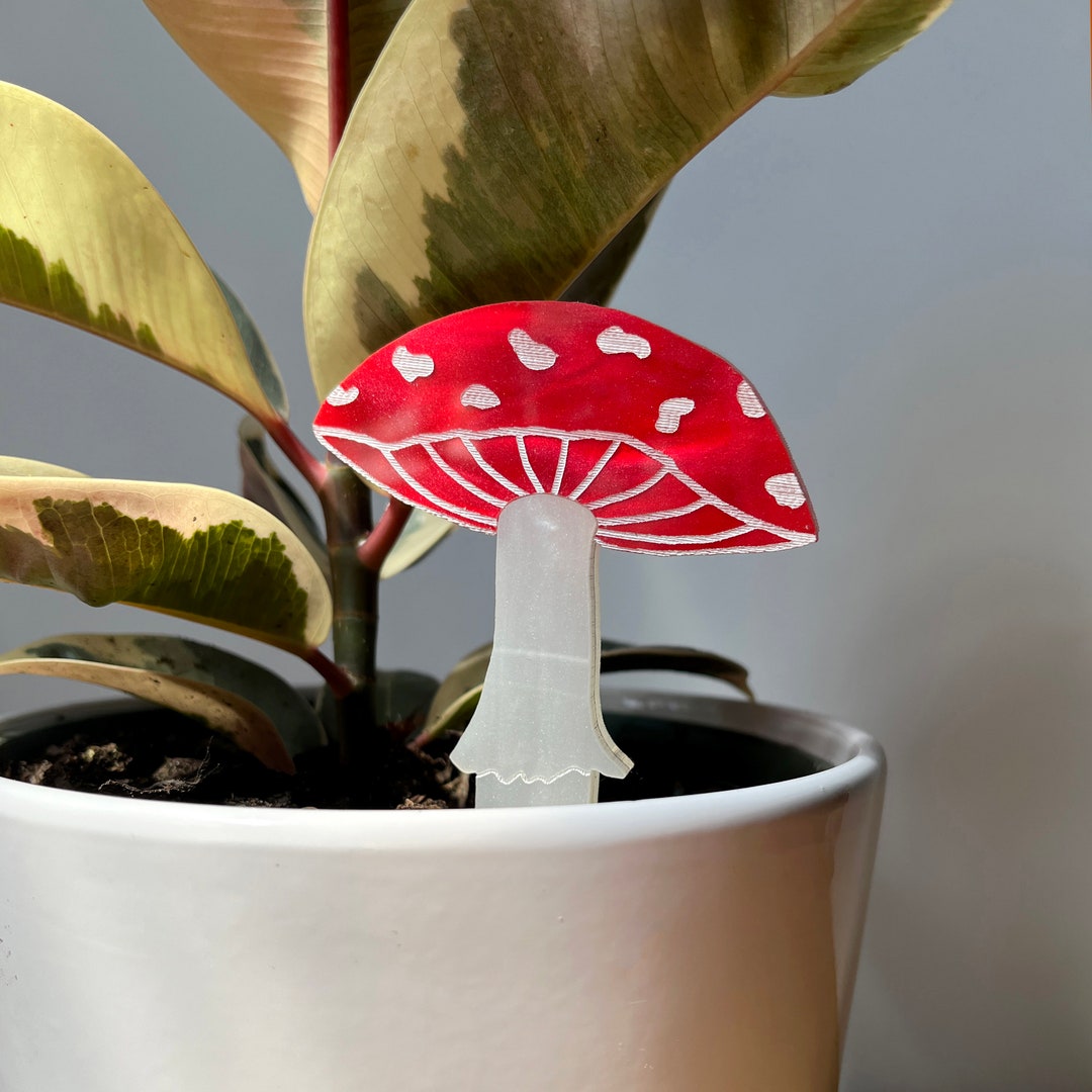 Mushroom Plant Friend, Decorative Plant Stake - Etsy