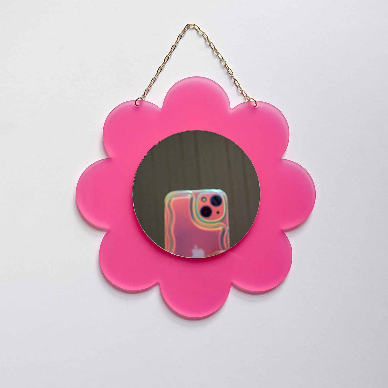 Dainty Flower Mirror, Retro Daisy Wall Mirror - Etsy
