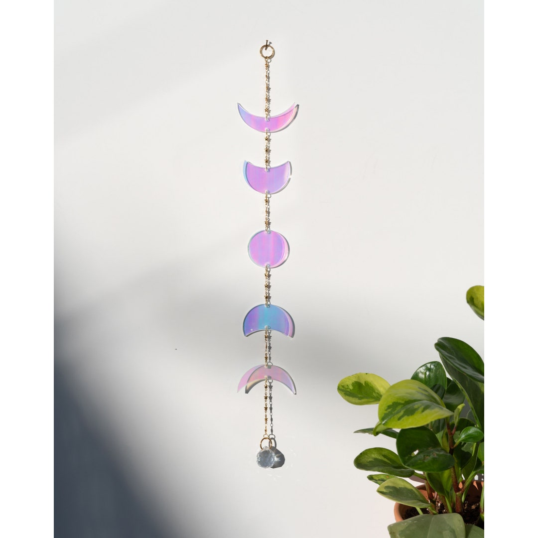 Moon Phase Suncatcher With Prism - Etsy
