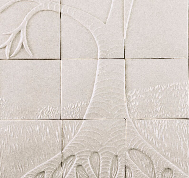 Tall Trees Porcelain Tile Panel - Etsy