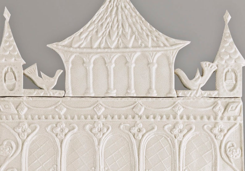 Handmade Porcelain Wall Tile Panel - Four Buildings - Etsy