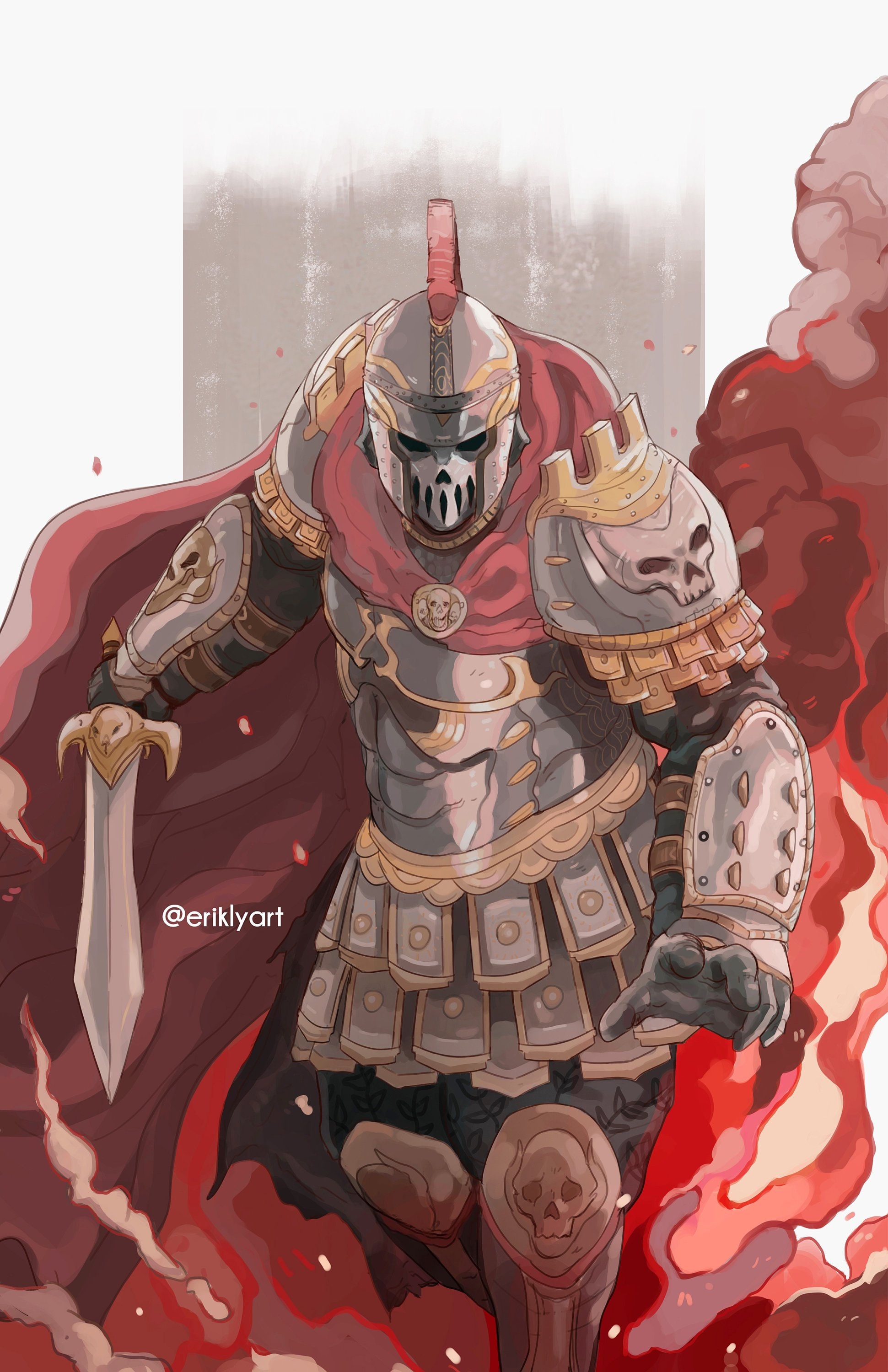 Centurion Roman Knight Illustration Art Print Poster - Etsy