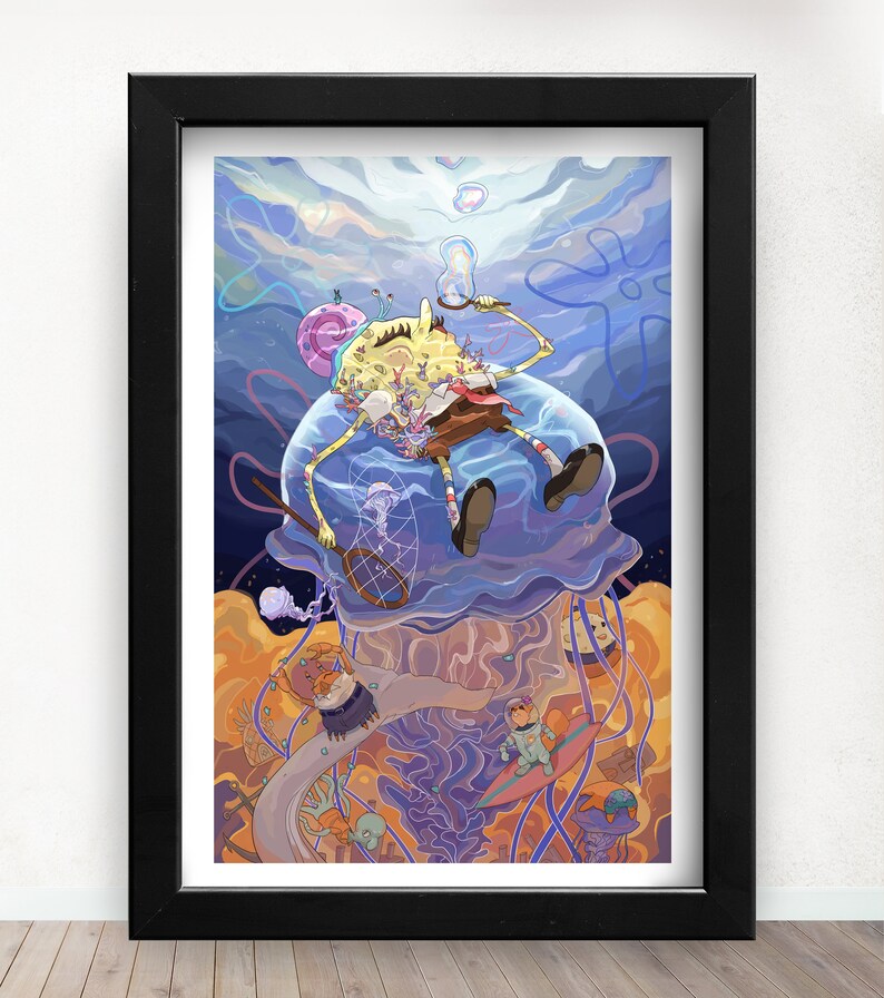 BOBBY Illustration Art Print Poster - Etsy