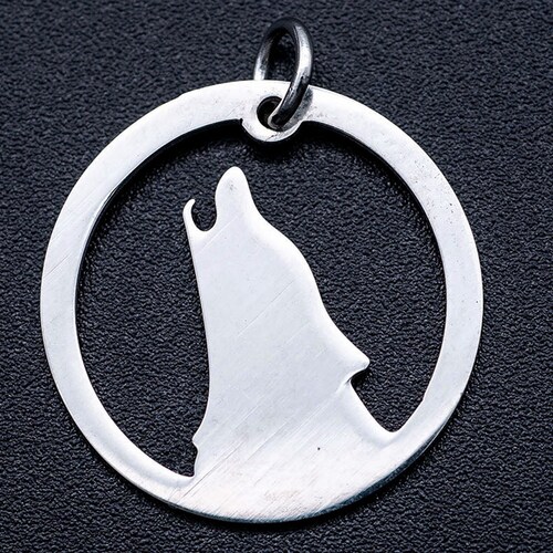 Wolf Head Stainless Steel Charms Jewellery Making Pendant | Etsy