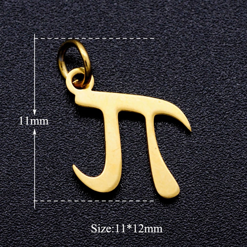 Pi Symbol π Stainless Steel Charms Jewellery Making Pendant | Etsy