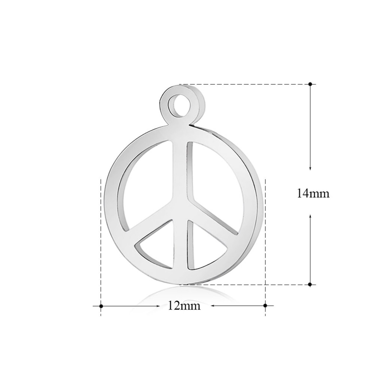 Peace Sign Stainless Steel Charms Jewellery Making Pendant | Etsy