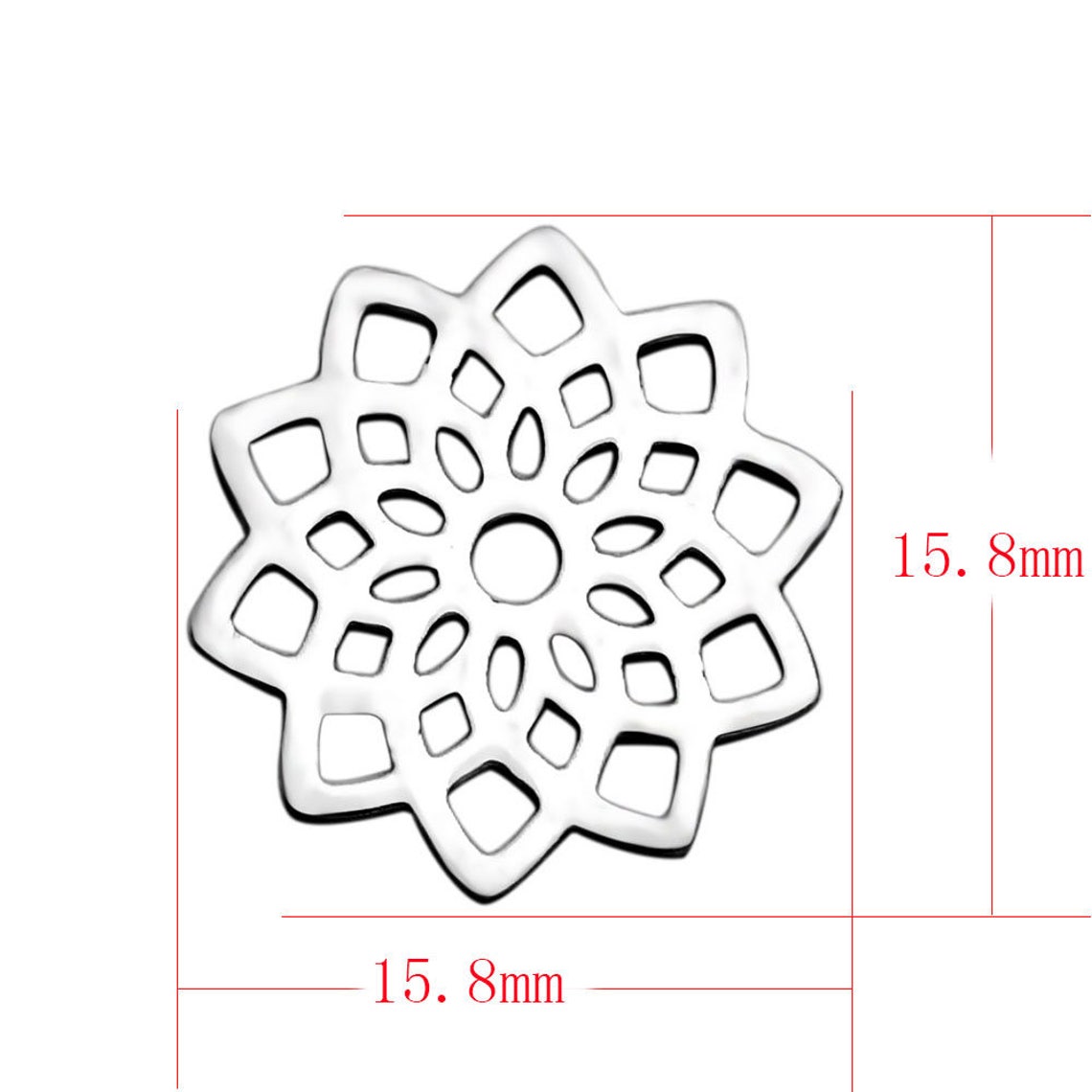 Lotus Stainless Steel Charms Jewellery Making Pendant Charms | Etsy