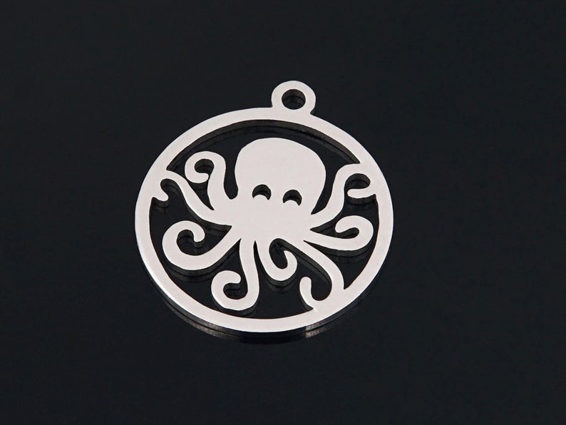 Octopus Stainless Steel Charms Jewellery Making Pendant Charms | Etsy