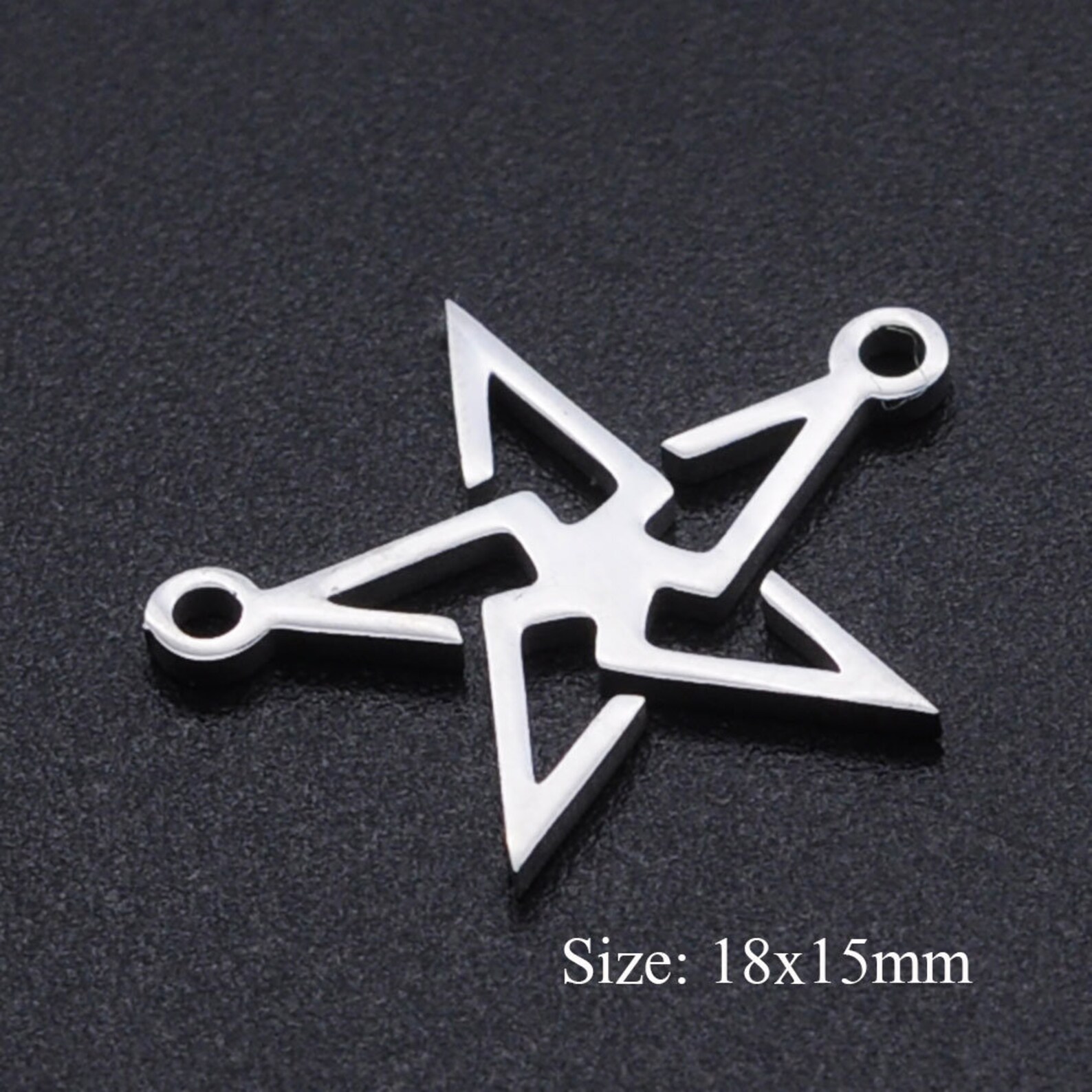 Hollow Star Connector Stainless Steel Charms Jewellery Making - Etsy