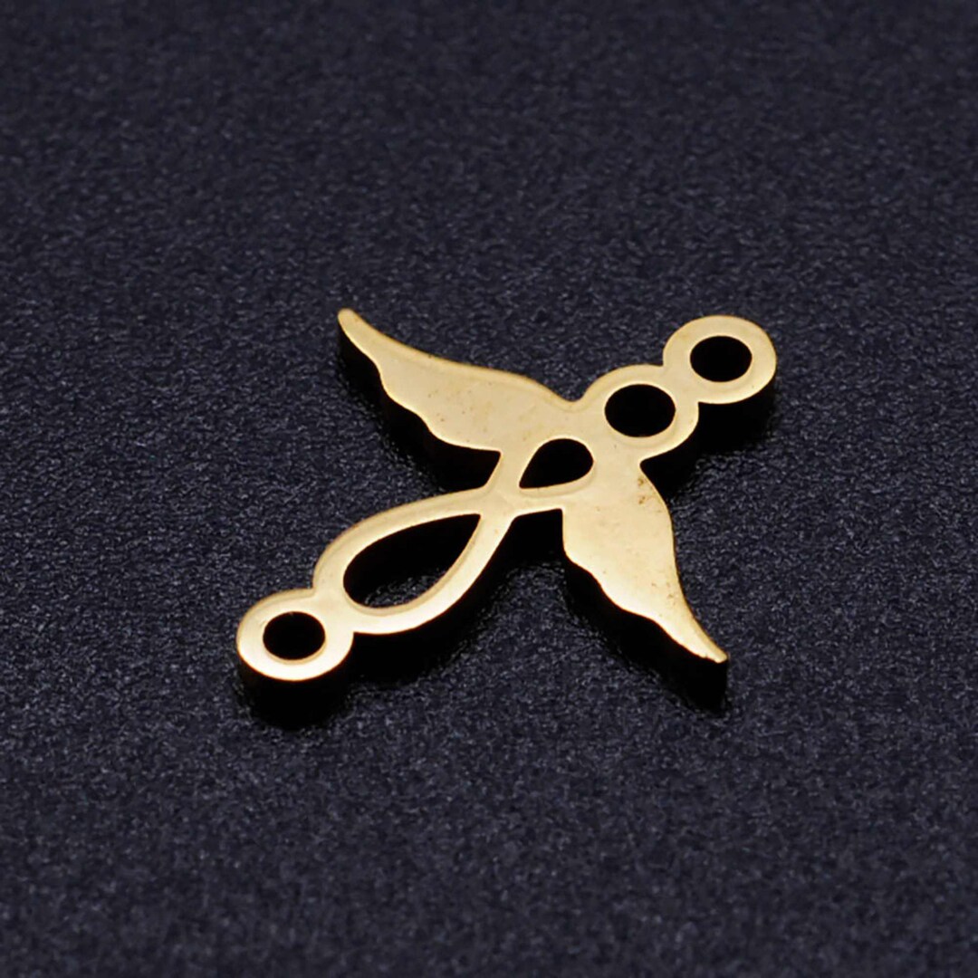 Golden Flying Angel Connector Stainless Steel Charms Jewellery - Etsy
