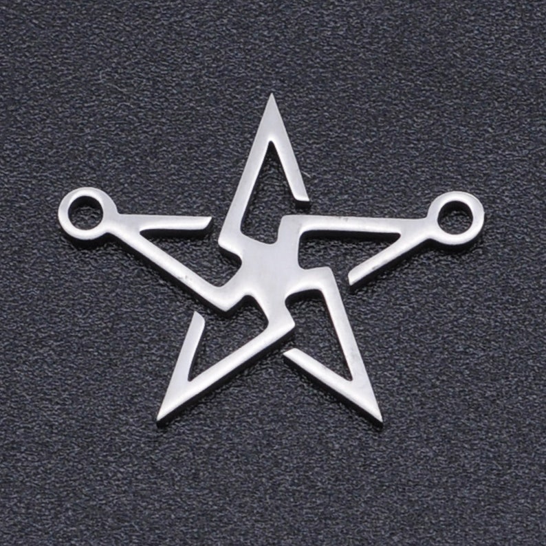 Hollow Star Connector Stainless Steel Charms Jewellery Making - Etsy