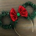 Christmas Mickey Ears, Minnie Ears, Mouse Ears, Holiday Mouse Ears ...