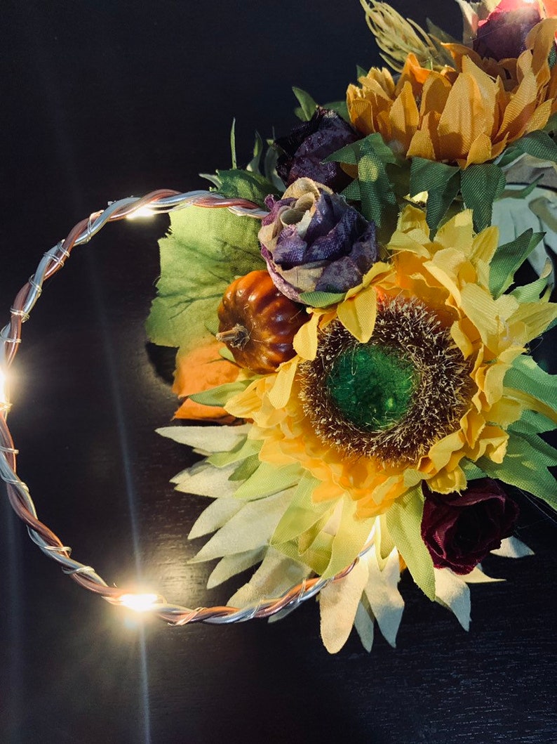 Mouse Fall Ears Sunflower Ears Wire Ear Headband Flower - Etsy