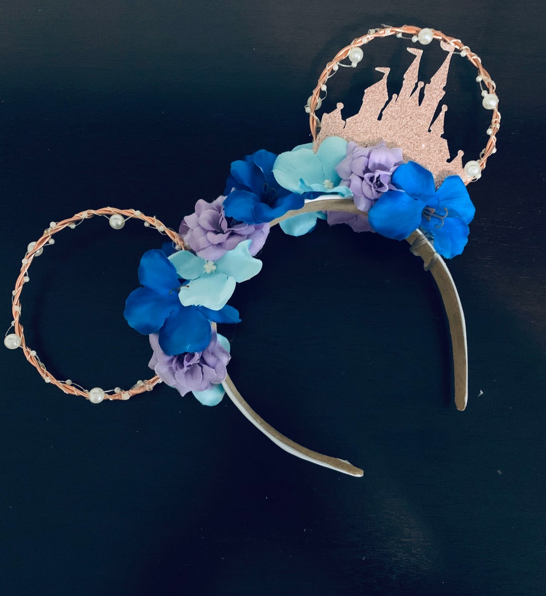 Buy Spring Ears, Rose Gold Mouse Ears, Castle Mouse Ears, Spring Mouse ...