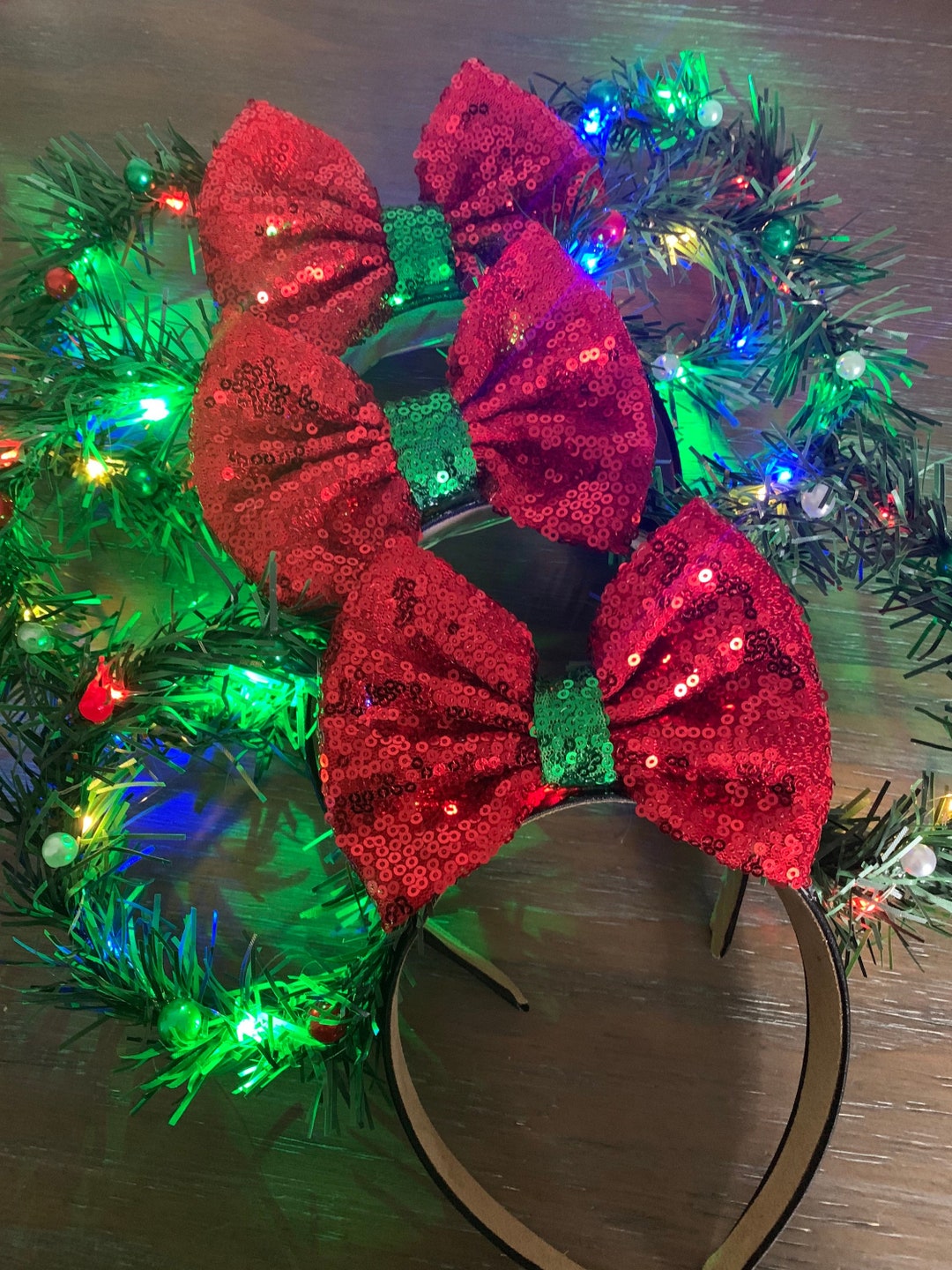 Christmas Mickey Ears, Minnie Ears, Mouse Ears, Holiday Mouse Ears ...