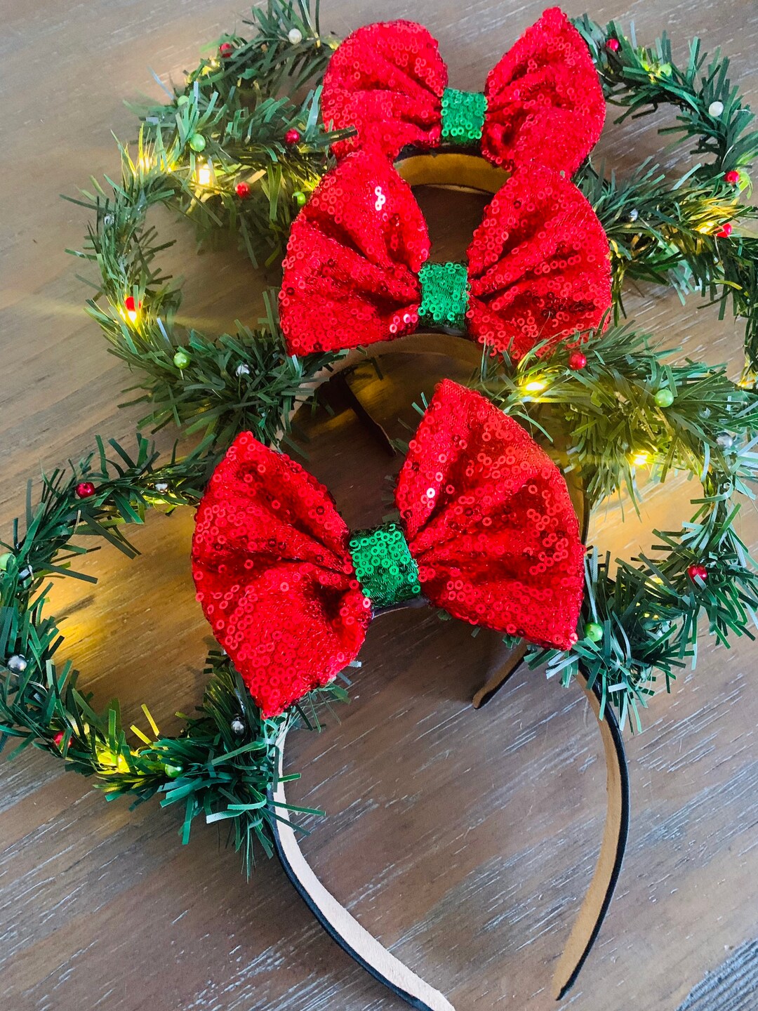 Christmas Mickey Ears, Minnie Ears, Mouse Ears, Holiday Mouse Ears ...