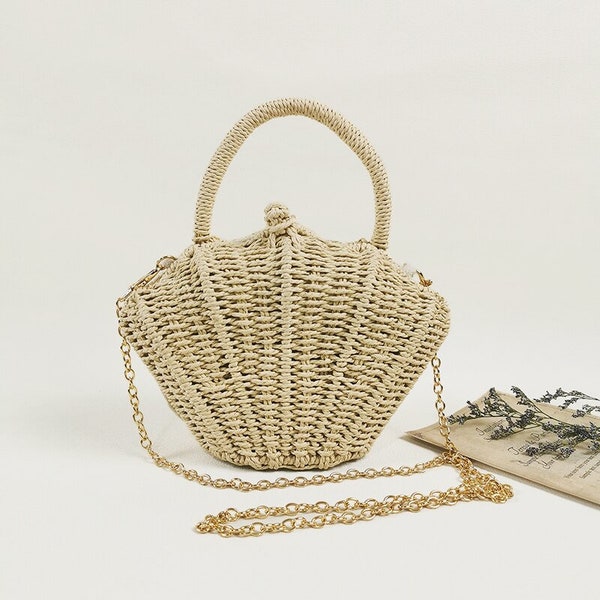 Shell Rattan Bag - Etsy