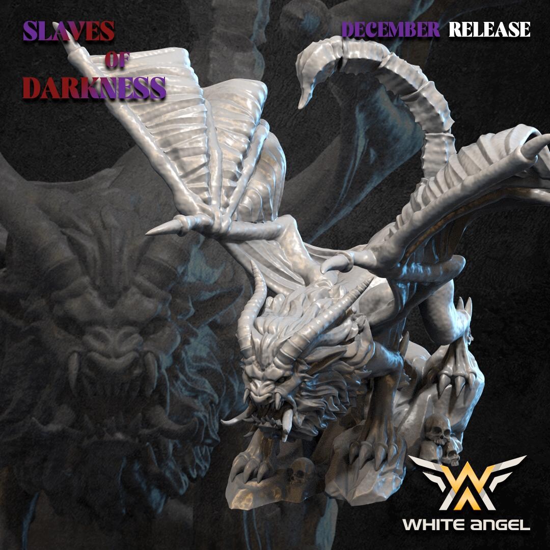 Dark Manticore, Slaves of Darkness, White Angel Miniatures - Etsy