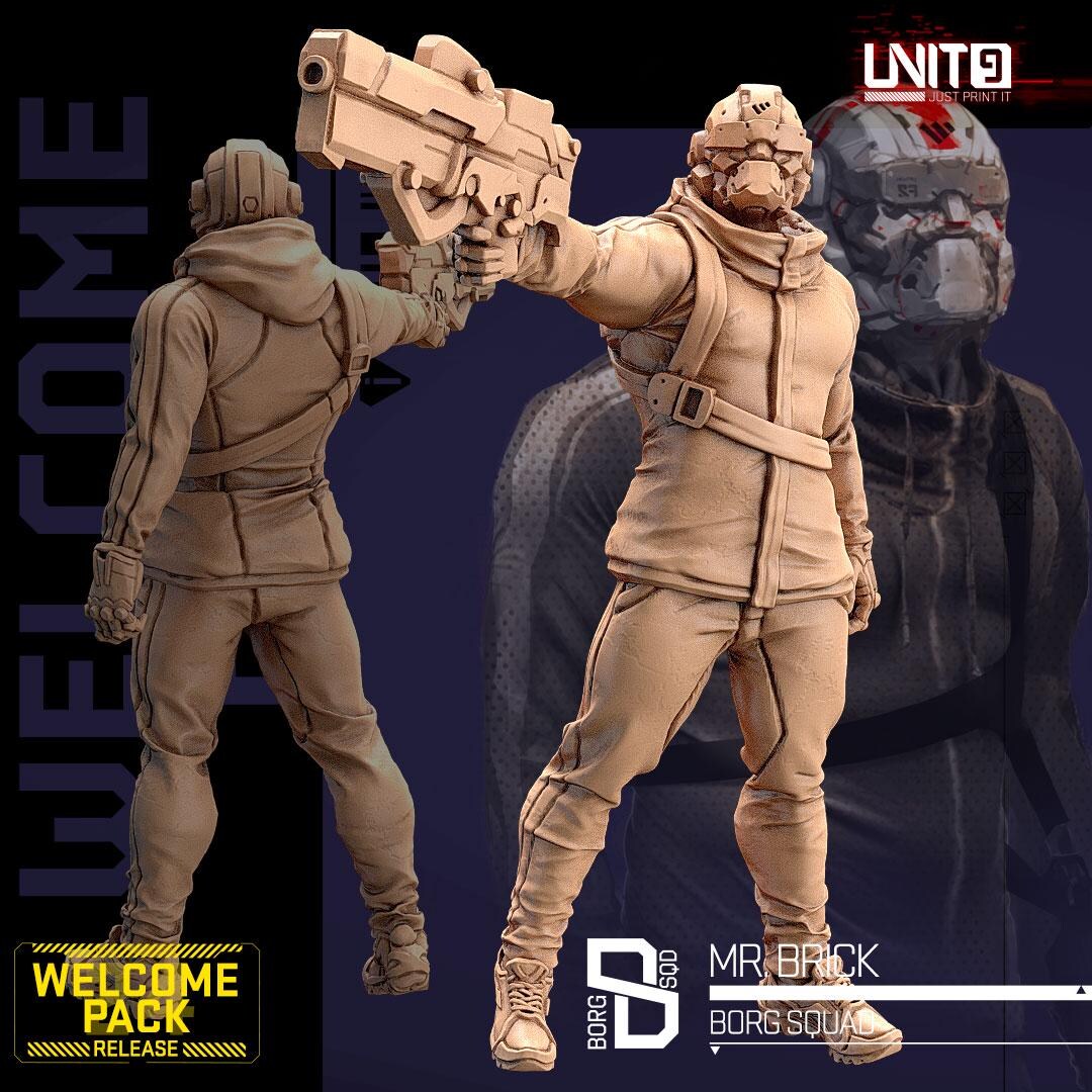 Mr Brick - Borg Squad - UNIT9 - Resin 3d Printed Miniature - Sci-fi ...