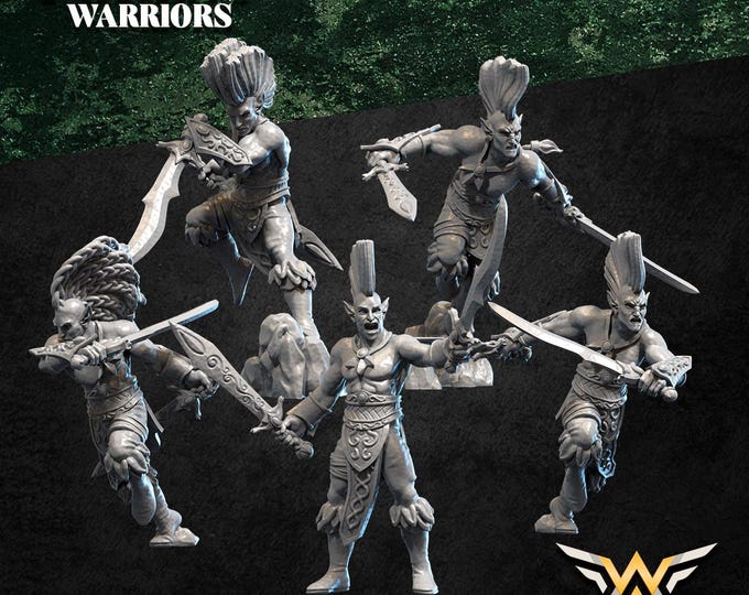 Forest Dancer, Wood Elves, Forest Warriors, White Angel Miniatures - Etsy