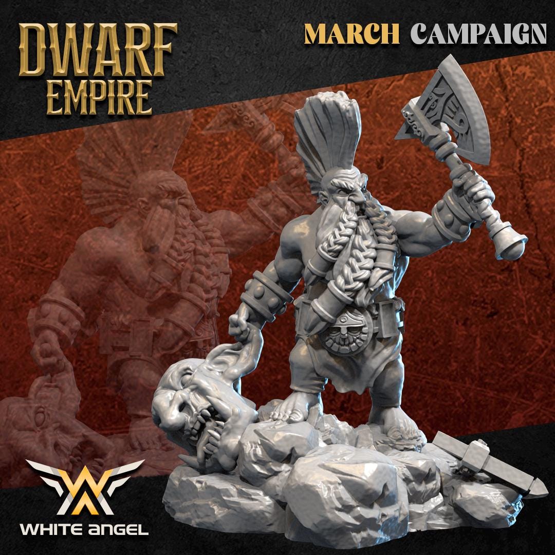 Troll Killer, Unit Filler, Dwarf Empire, White Angel Miniatures - Etsy