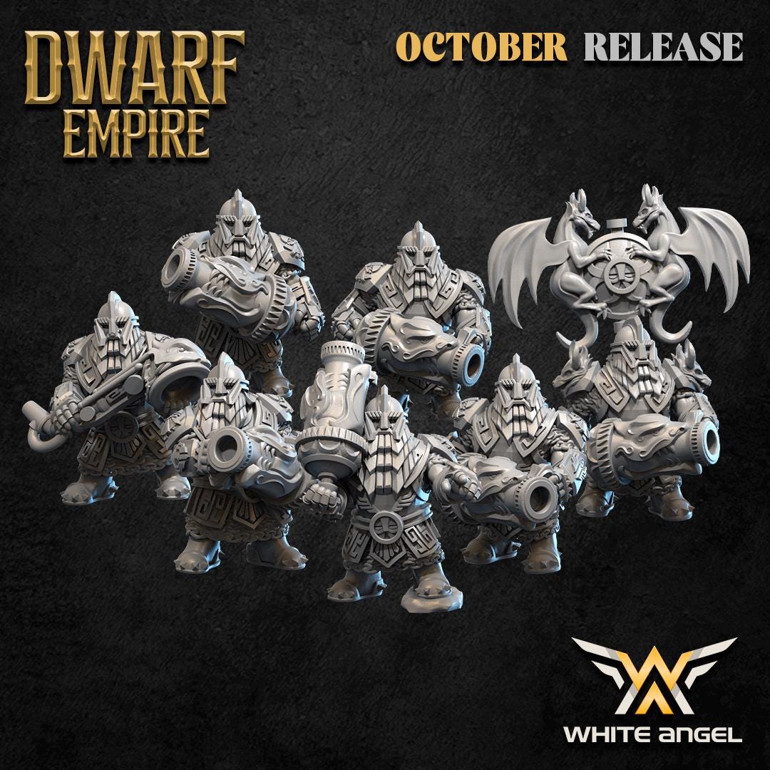 Dwarf Iron Gun Dragon - Irondrakes , Dwarf Empire, White Angel ...