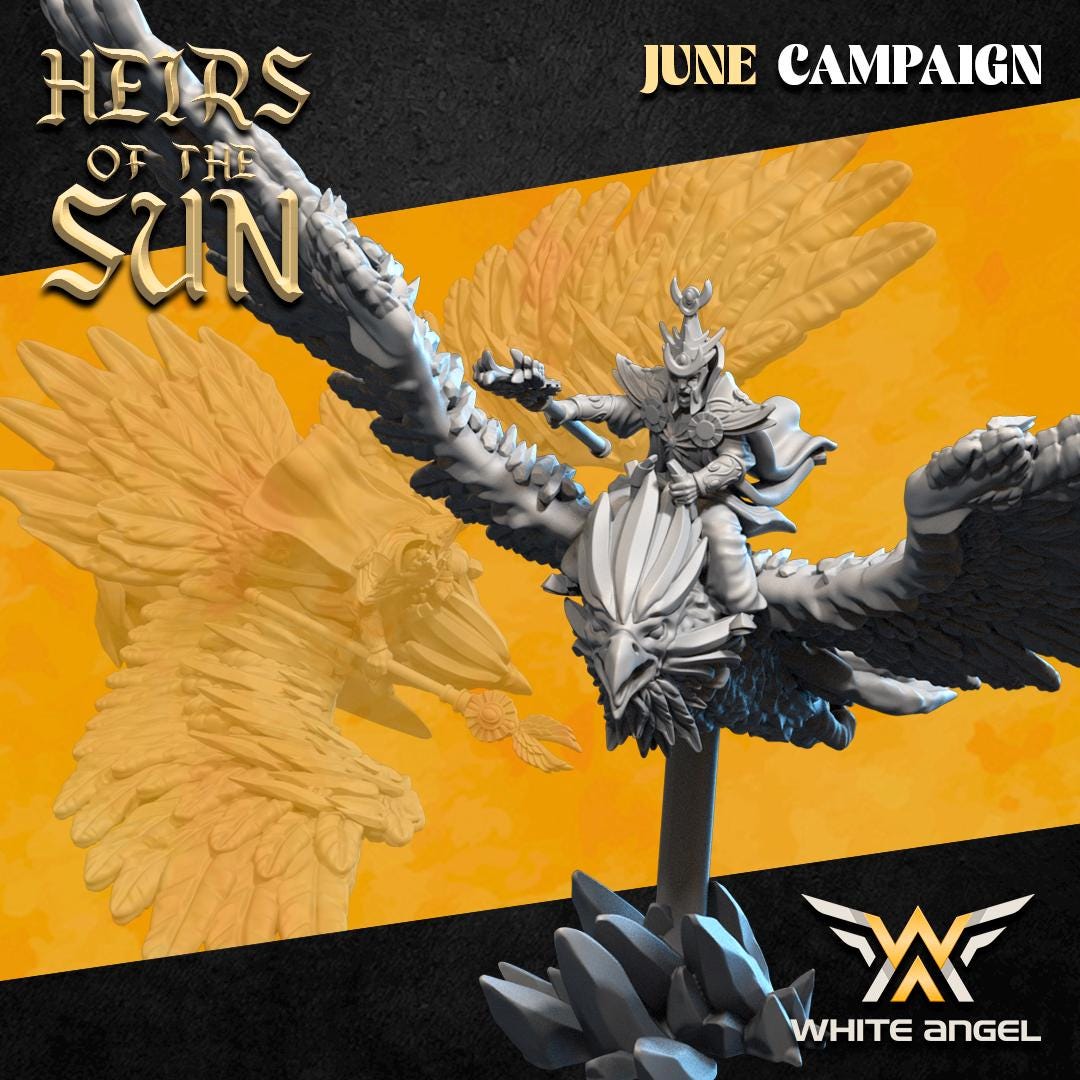 ARCHMAGE FROST PHOENIX, Heirs of the Sun, White Angel Miniatures - Etsy