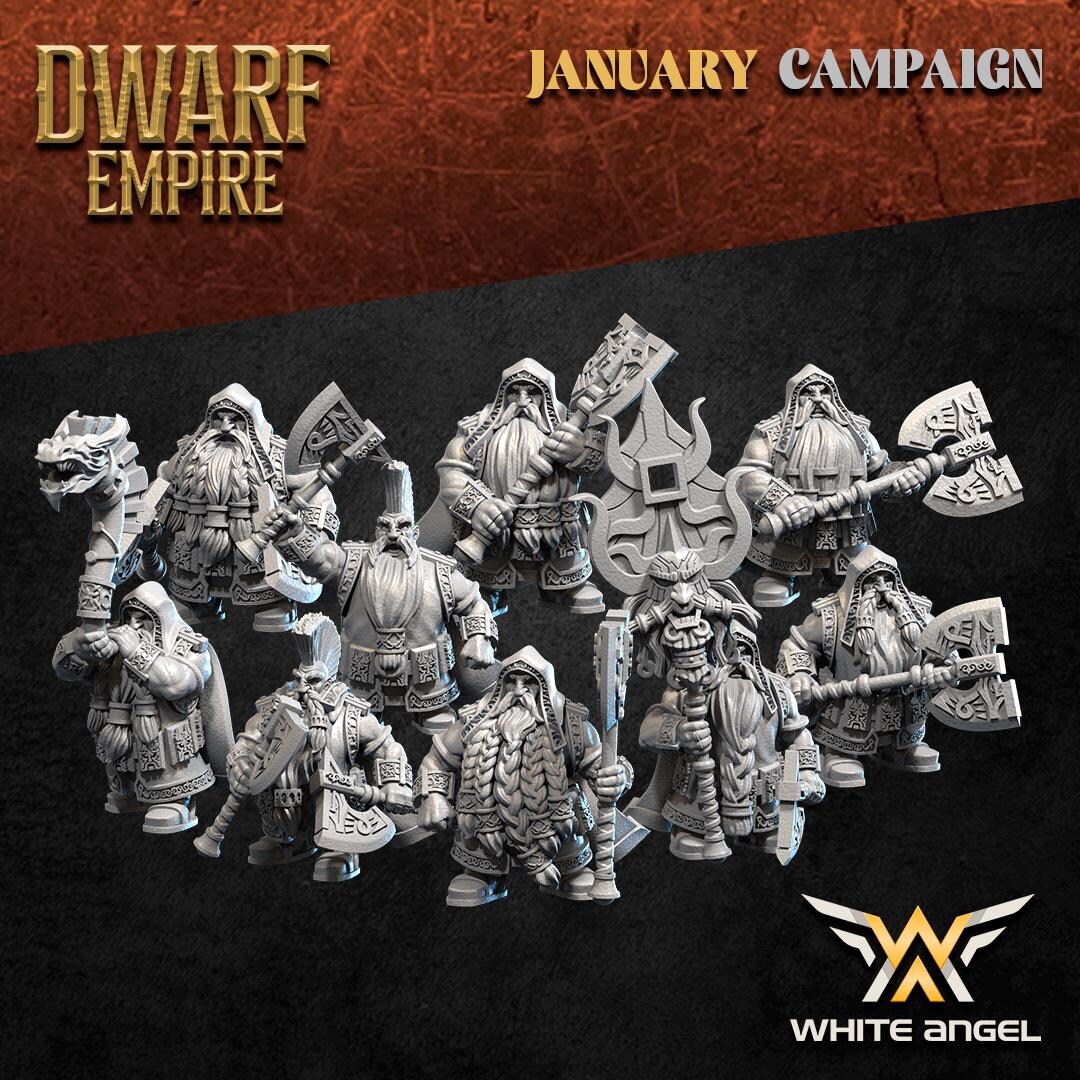 Dwarfs Priest Killer, Dwarf Empire, White Angel Miniatures - Etsy
