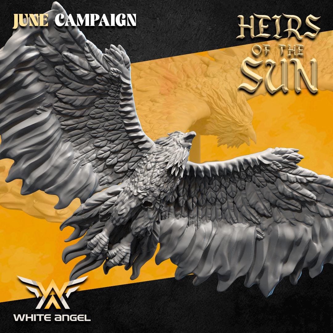 FIRE PHOENIX, Heirs of the Sun, White Angel Miniatures - Etsy