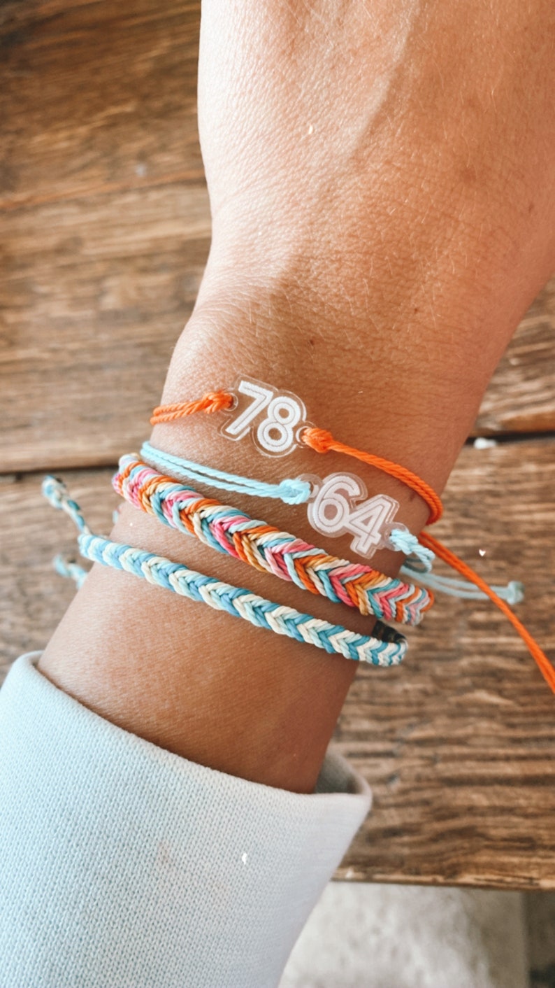 Number Charm SVG File: Sports Bracelet, Acrylic Laser Cut (digital File ...