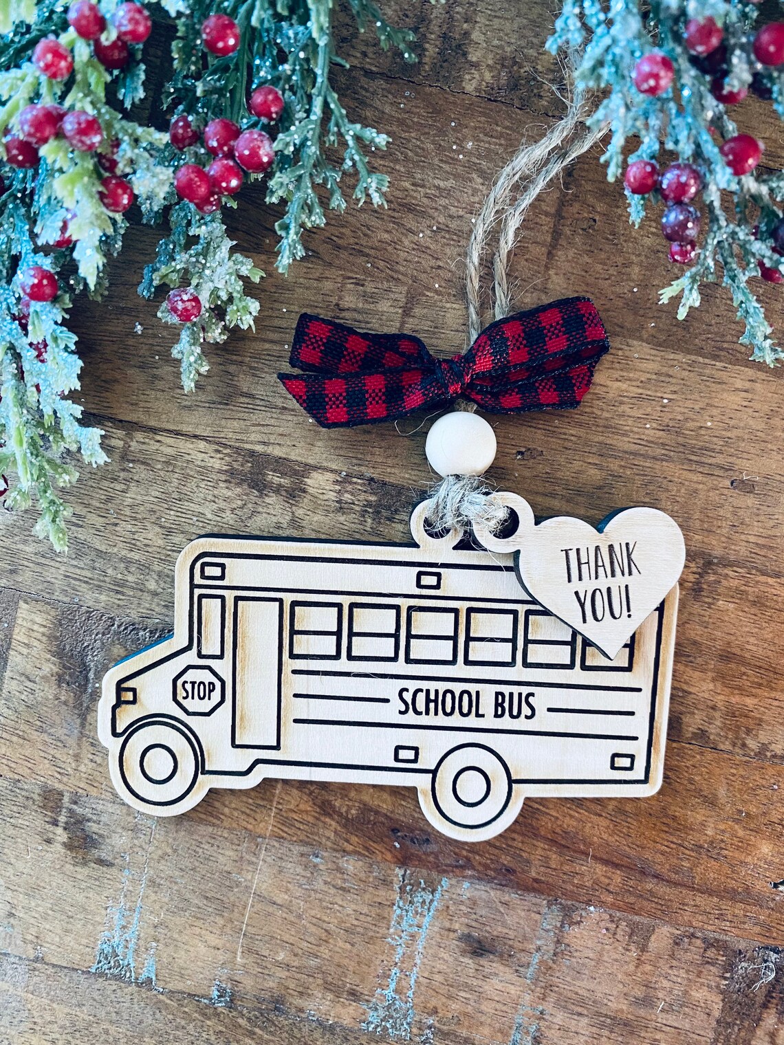 School Bus Gift Card Holder Ornament SVG Bus Driver - Etsy