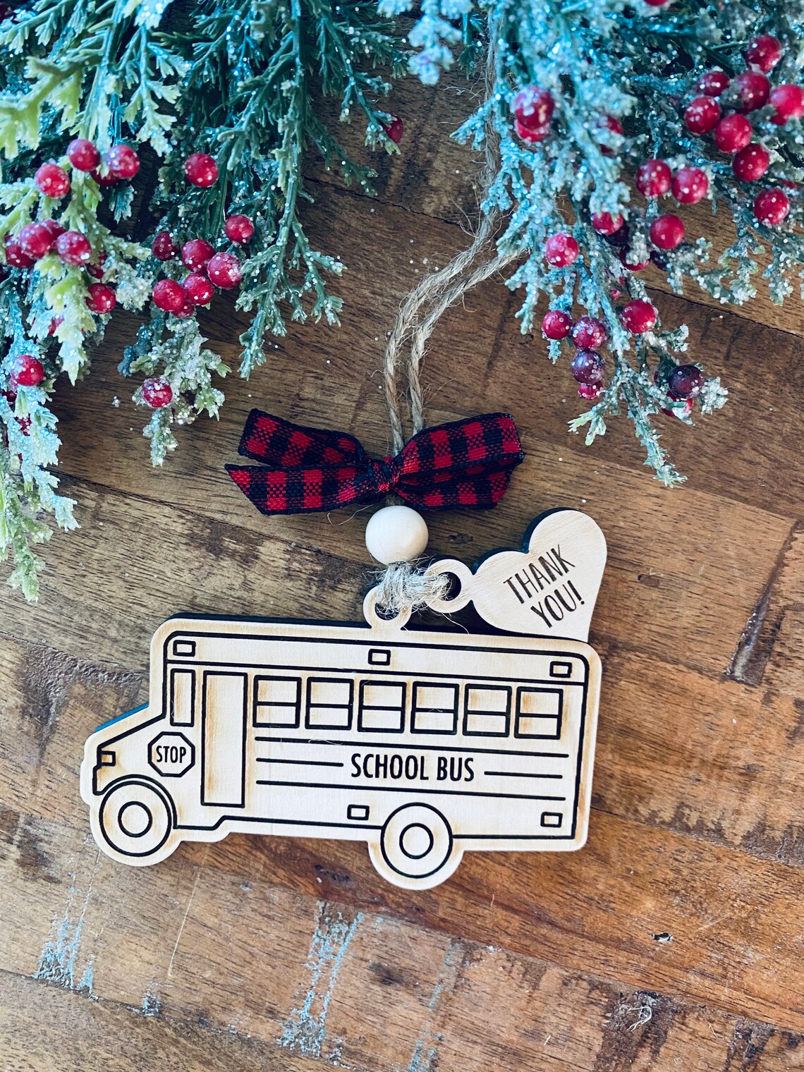 School Bus Gift Card Holder Ornament SVG Bus Driver - Etsy
