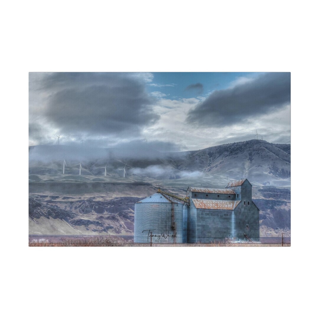 Old Silo Rufus Oregon on Matte Canvas 18x12 - Etsy