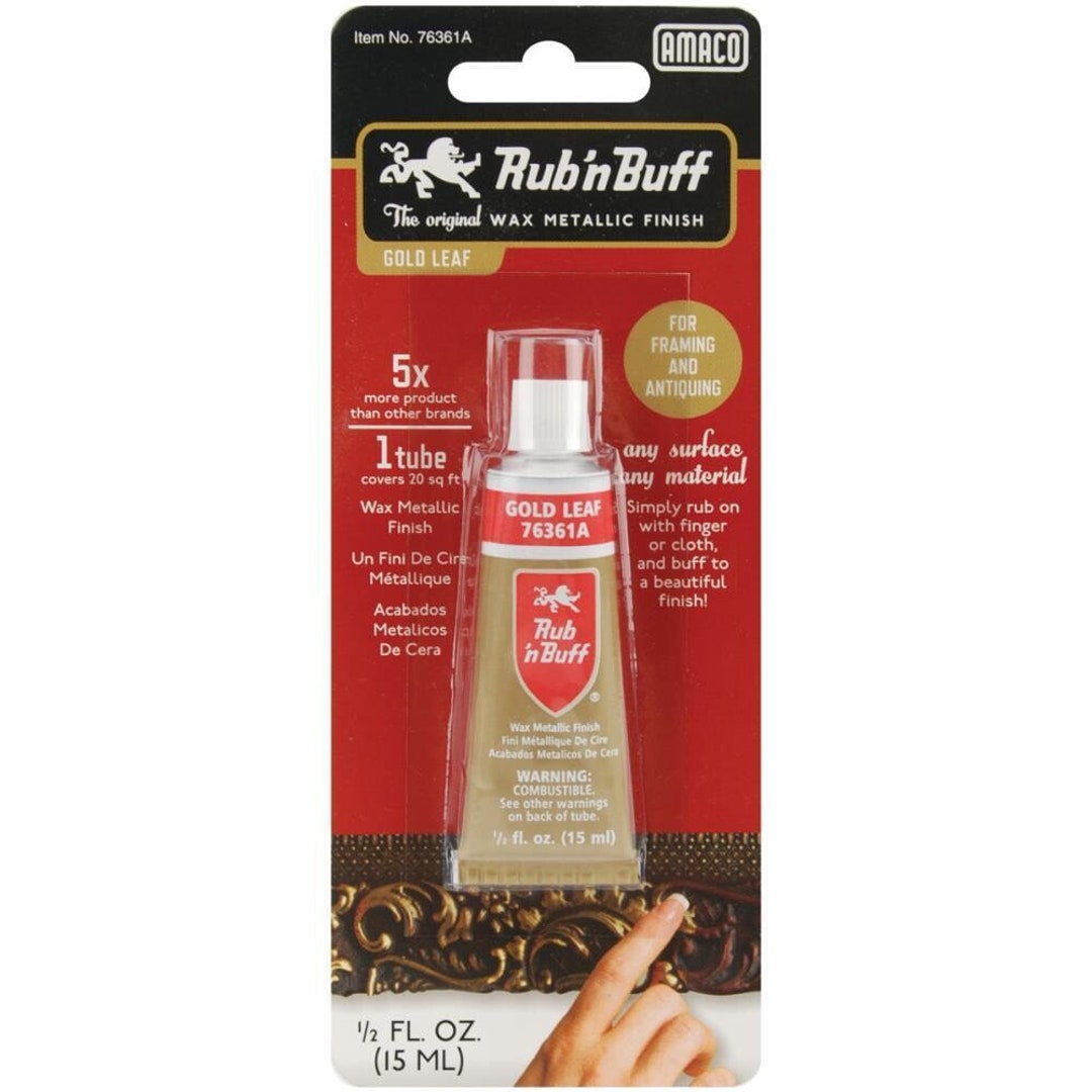 Rub N Buff Wax Finish Gold Leaf - Etsy