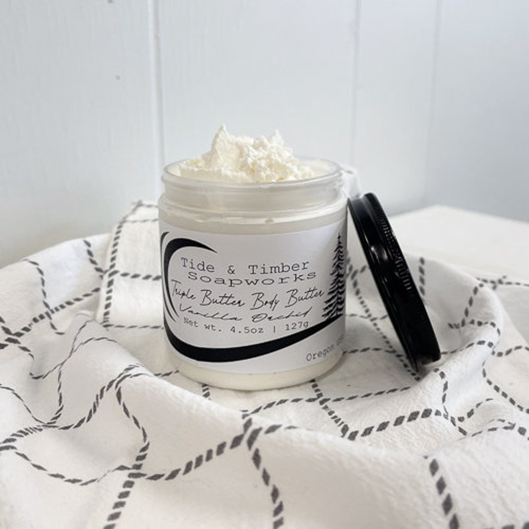 Vanilla Orchid Triple Butter Body Butter by Tide & Timber Soapworks - Etsy