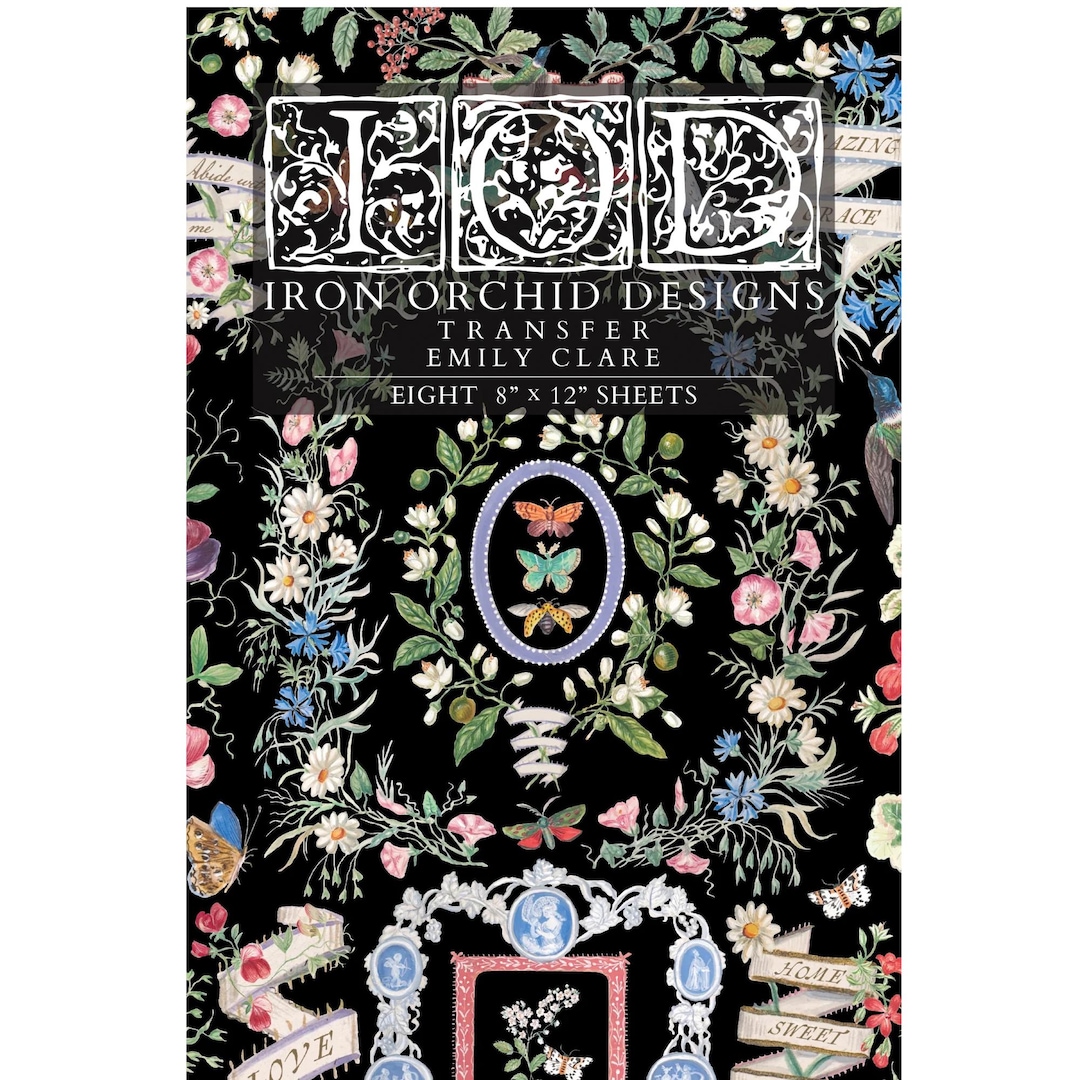 IOD Emily Clare Decor Transfer - Iron Orchid Designs | Spring 2026 - Etsy