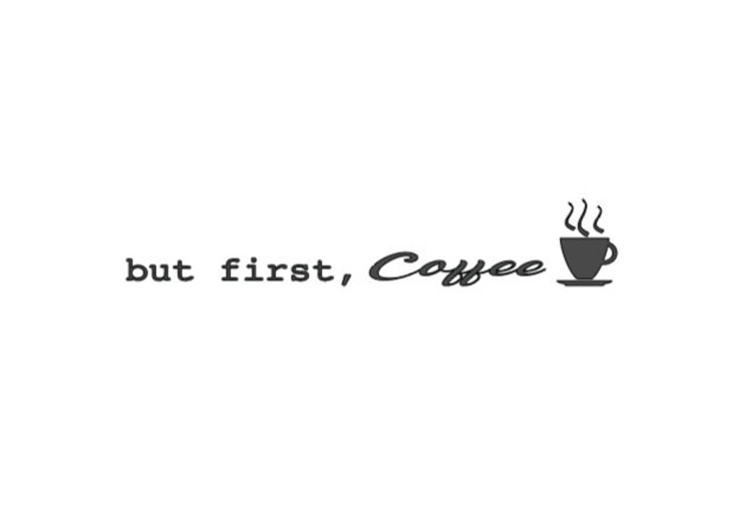 But First Coffee Black Vinyl Decal - Etsy