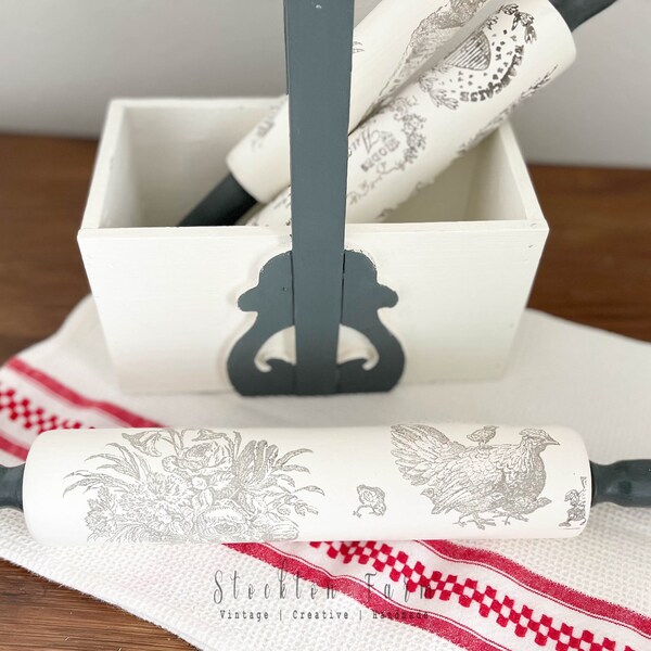 Painted Rolling Pins - Etsy