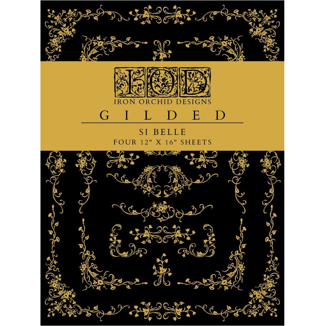 IOD Si Belle Gilded Transfer - Iron Orchid Designs - Etsy
