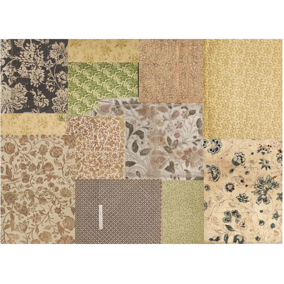 End Papers Decoupage Paper - Roycycled Treasures | 30" X 20" - Etsy