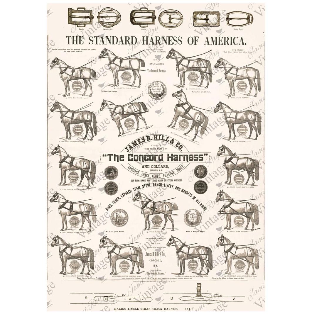 Concord Harness A4 Rice Paper - JRV | 8.25" X 11.6" Craft Paper - Etsy