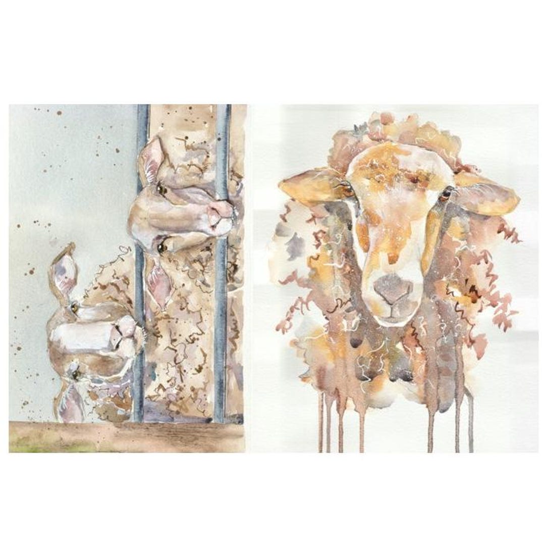 Sheep Decoupage Paper - Roycycled Treasures - Etsy