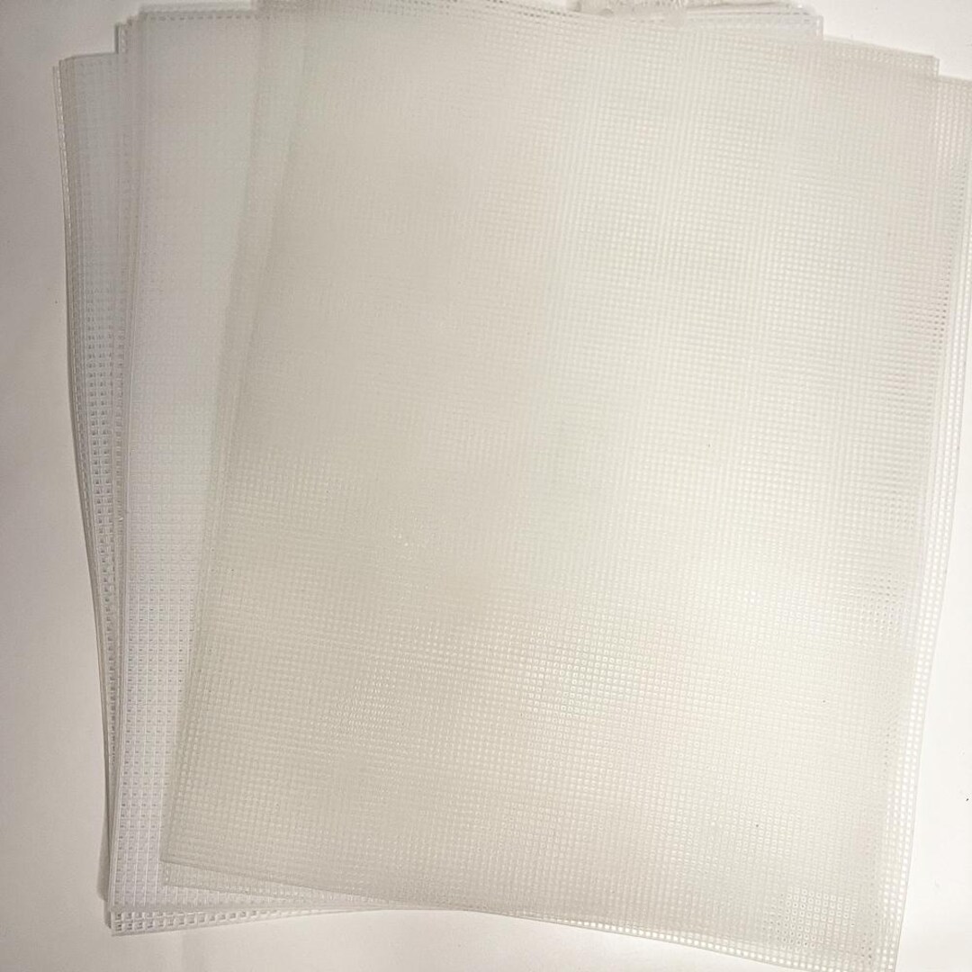 Clear Mesh Plastic Canvas Sheets – Set of 10 | Needlepoint, Embroidery ...
