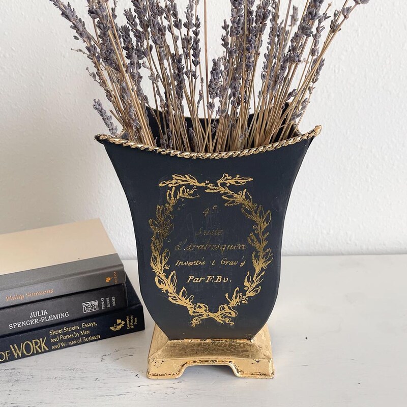 Tin Vase - Etsy