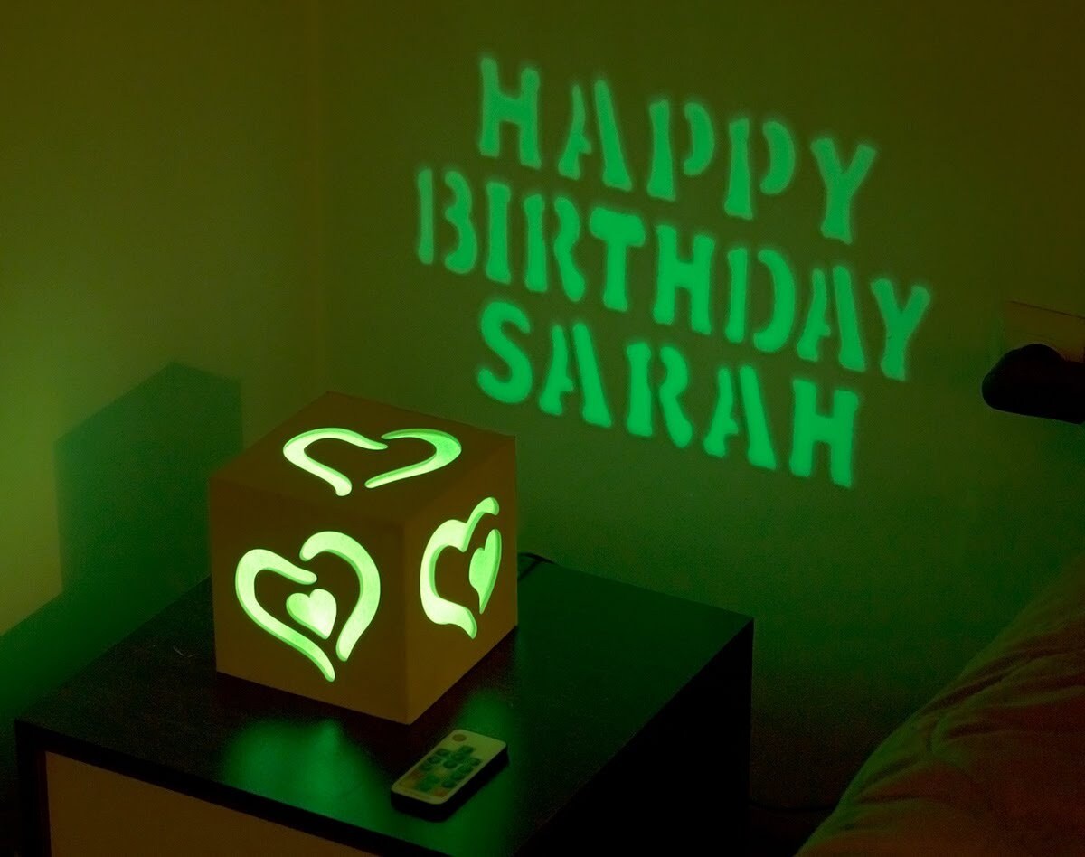 Birthday Gift for Her / Him Personalized LED Light Lamp - Etsy