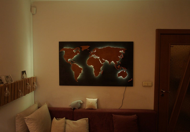 3D Wood Map Wooden World Map for Wall Hanging and Wall Decor - Etsy