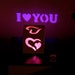 Custom LED Light Lamp Engraved Magic Box Romantic Gift Birthday Gift ...