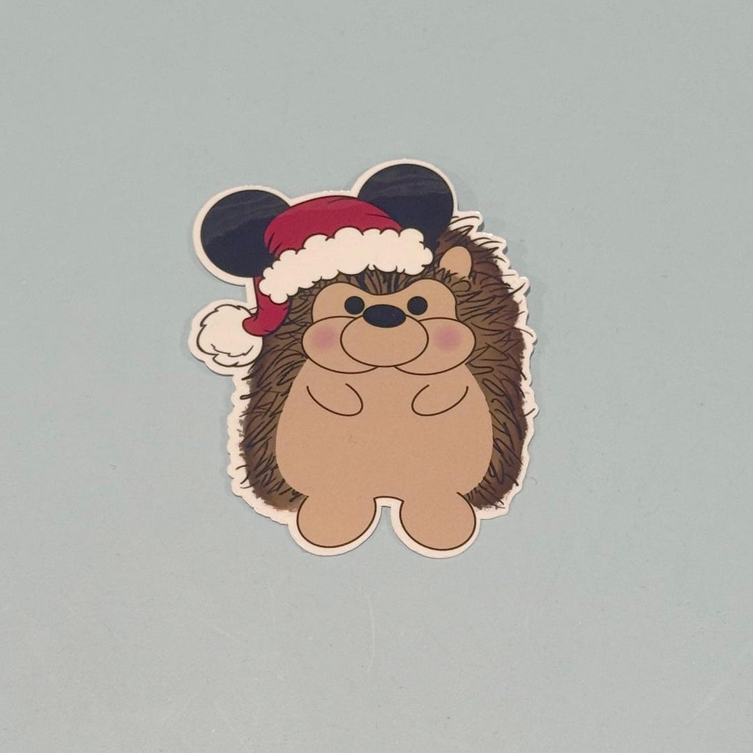 Frankie the Hedgehog – Disney Santa Ears Holiday Sticker - Etsy