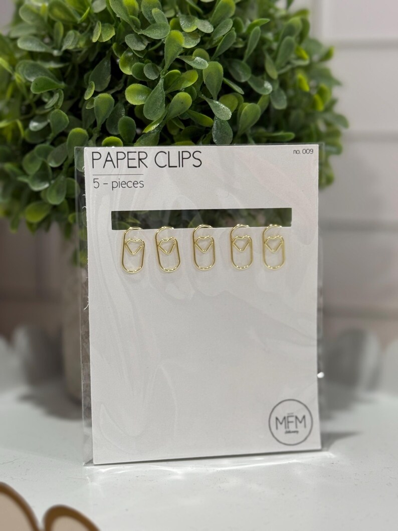 Mini Stationary Paper Clips - 5 Pieces - Etsy