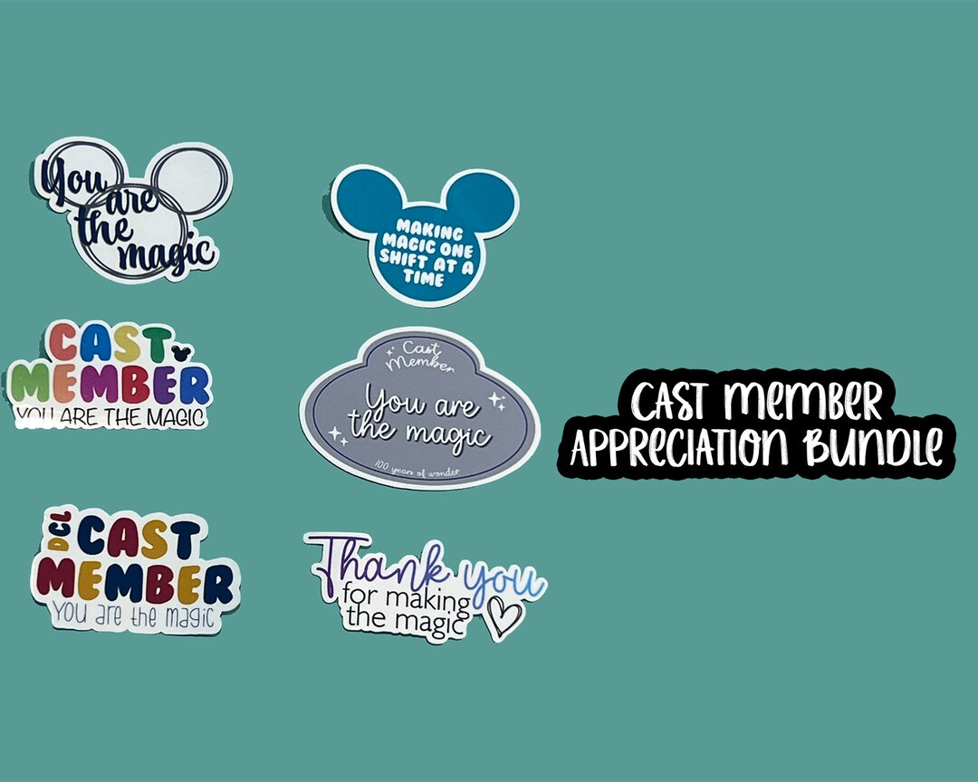 Cast Member Appreciation Sticker Bundle - Etsy
